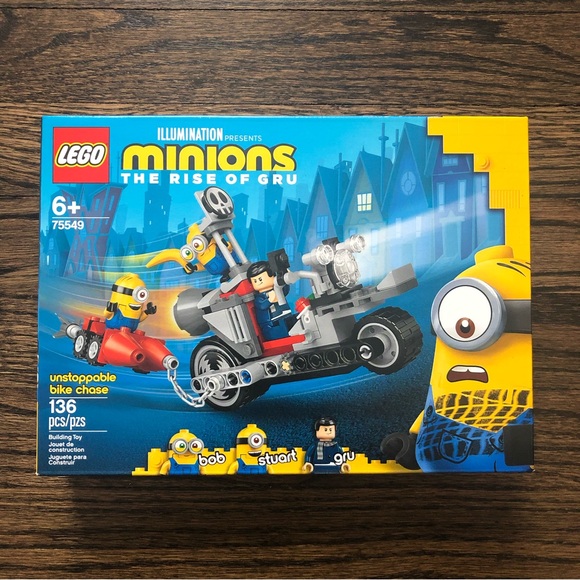 Lego | Toys | Lego Minions The Rise Of Gru Unstoppable Bike Chase 75549 ...